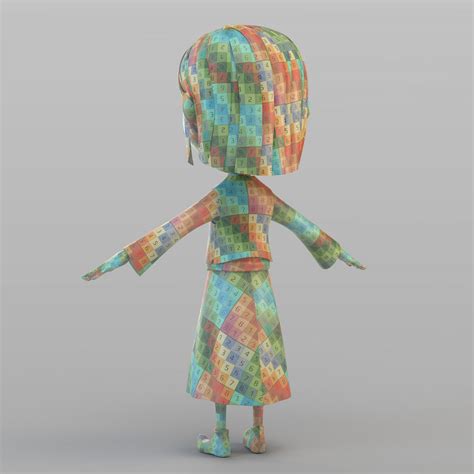 Peasant Girl 3d Model Turbosquid 1613501