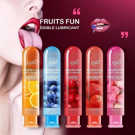 Hot Popular Male Female Fruit Flavor Edible Water Based Sex Lubricant Wish