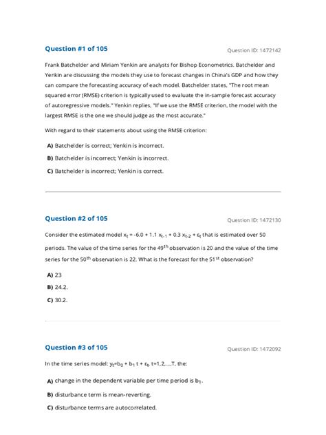 Reading 2 Time Series Analysis Pdf Autoregressive Model