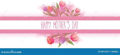Happy Mothers Day Banner Stock Vector Illustration Of Mother 84912227