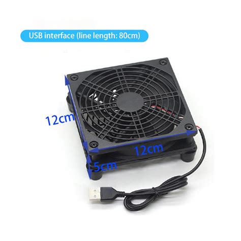 Powerful Wifi Router Cooling Fan 1800rpm Usb Router Fan Modem Cooler Shelf Tv Box Cooler Fan Usb