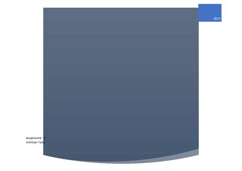 Unit 10 Assignment 3 Template V 2 2023 Assignment 3 Vidhiben Tailor