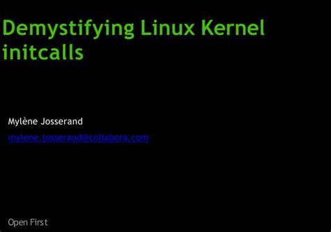 Linuxinitcallpptx