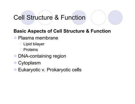 SOLUTION The Nature Of Biology Lecture Cell Structure Function Studypool