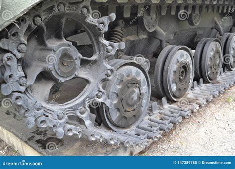 Tank Module Caterpillar Chassis With Suspension Stock Image 147389785