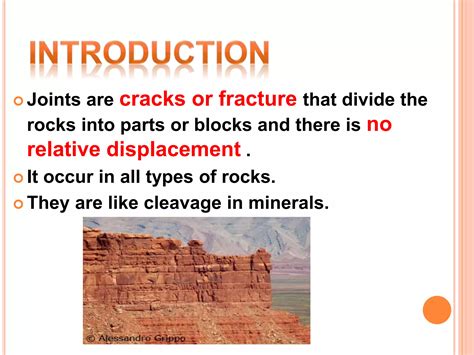 Joints Geology Pptx
