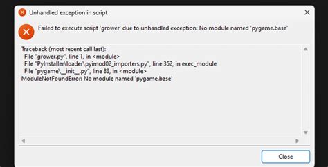 Im Trying To Compile My Pygame Code Into A Exe File But When Launching The Exe It Throws Up