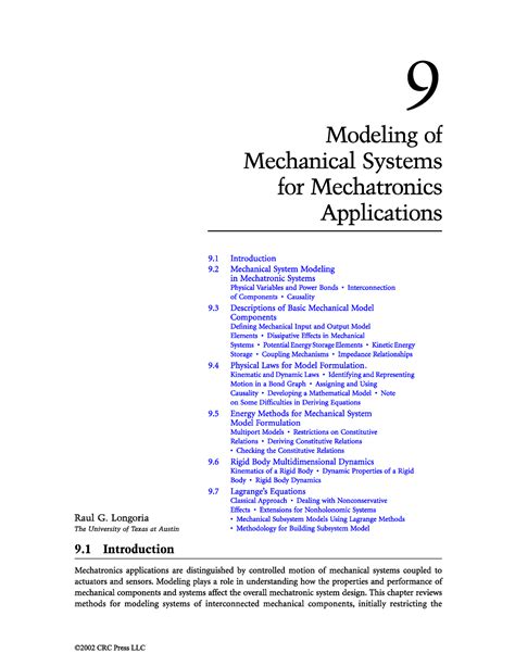Mechanical System Modeling In Mechatronic Systems Studocu