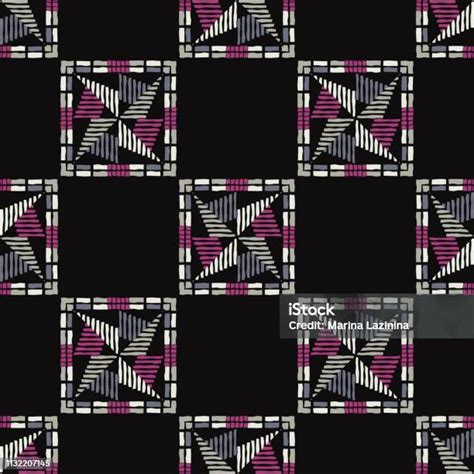 민족 보헤미안 완벽 한 패턴입니다 패치워크 텍스처 길 쌈 0명에 대한 스톡 벡터 아트 및 기타 이미지 0명 걸레 고풍스런 Istock