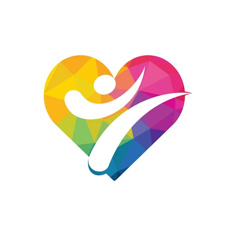 Karate Love Vector Logo Design Martial Art With Heart Logo Concept