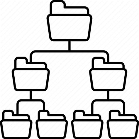 File Hierarchy Folder Structure Organization Icon Download On