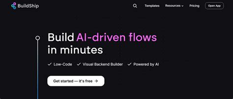 buildship visual low code backend builder that lets you build apis in