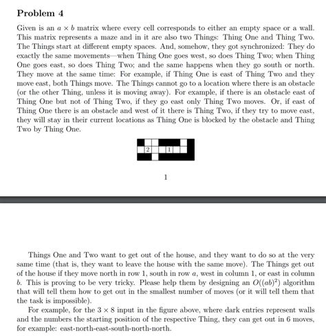 Solved Problem 4Given Is An A Xx B Matrix Where Every Cell Chegg Com