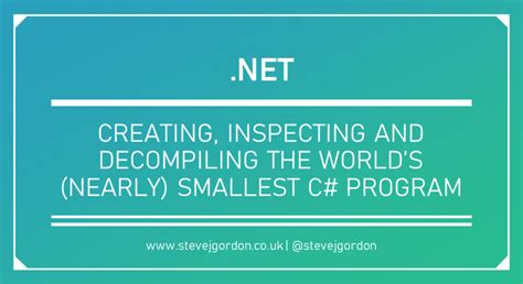 Steve Gordon Code With Steve Adventures In Net