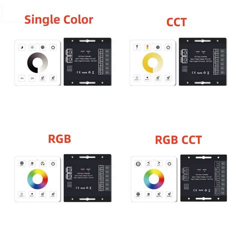 DC V V KEY Type G RF Wireless Touch Dimmer V RGB Controller Network Synchronous For