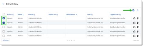 Entry History Devolutions Documentation