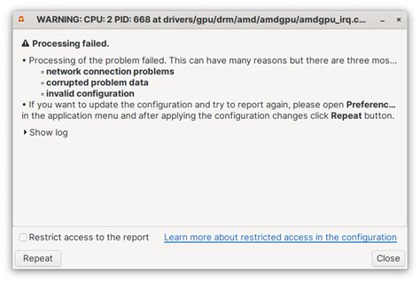 Too Many Errors Rfedora