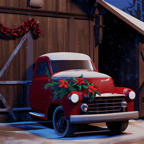 Christmas Scene With Flawless Realistic Rendering And Centered Portrait