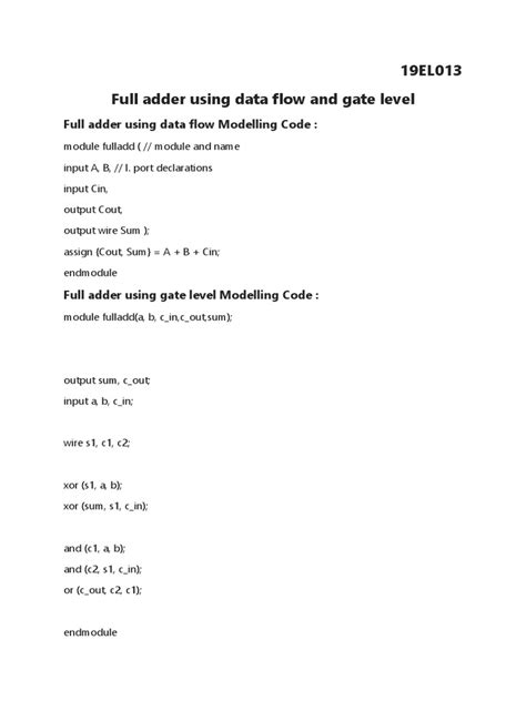 19el013 Lab Assigment Pdf Electronics Electrical Circuits