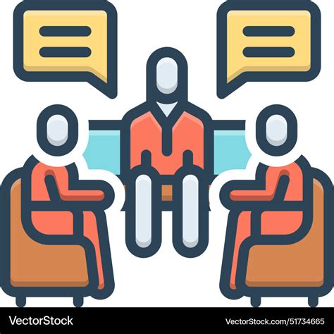 Group Talk Royalty Free Vector Image Vectorstock