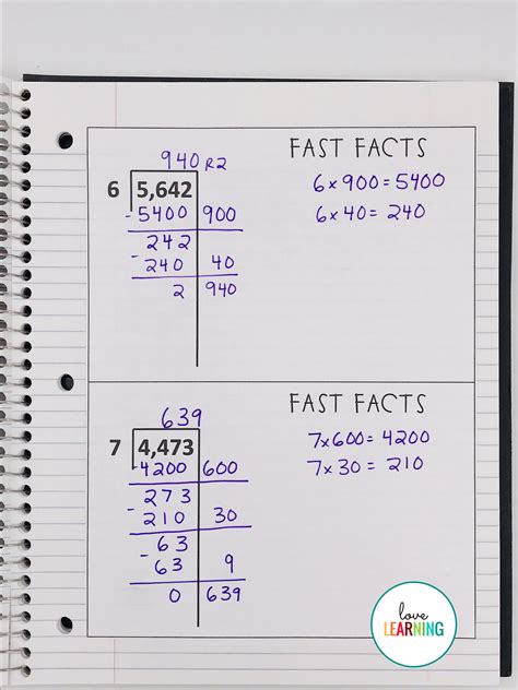Division With Partial Quotients Worksheets