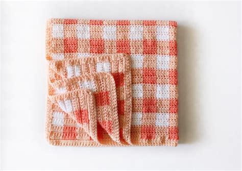 15 Free Crochet Gingham Blanket Patterns Daisy Farm Crafts