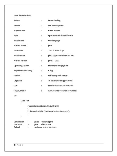 Introduction Pdf Java Programming Language Cross Platform Software