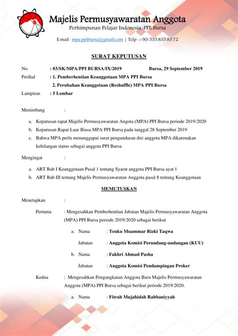 Rapat Luar Biasa Ppi Bursa Selamat Datang Di Web Ppi Bursa