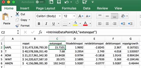 Calculate Nopat Automatically In Excel In Under 5 Minutes With 3 Simple Steps Intrinio
