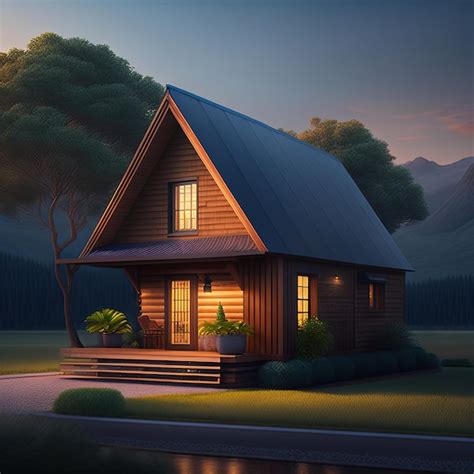 Premium Ai Image Small House