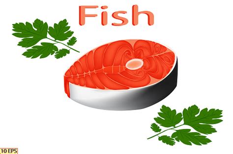 스테이크의 연어 스테이크 생선입니다 바다 식품 제품 디자인입니다 벡터 일러스트입니다 건강한 식생활에 대한 스톡 벡터 아트 및 기타 이미지 건강한 식생활 그릴 연어