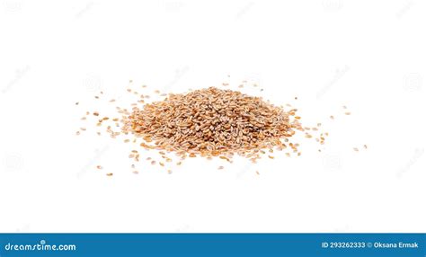 Plantago Ovata Seeds Isolated Psyllium Husk Isabgol Ispaghula Stock Image Image Of Cereal