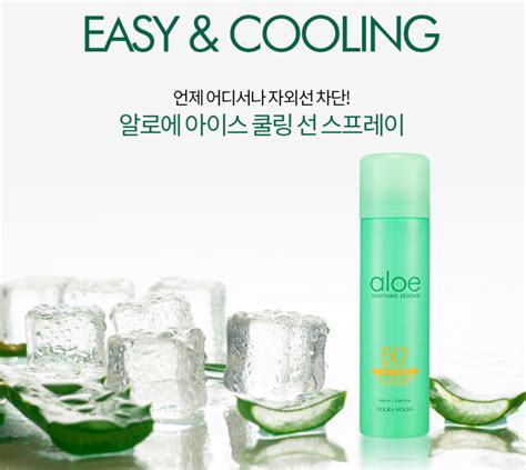 알로에 워터프루프 선젤 아이스쿨링 선스프레이 준비완료 네이버 블로그