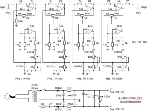 20 Band Graphic Equalizer Schematic Design