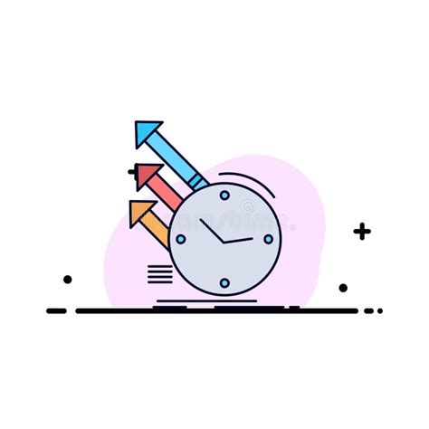 Detection Inspection Of Regularities Research Flat Color Icon Vector Stock Vector