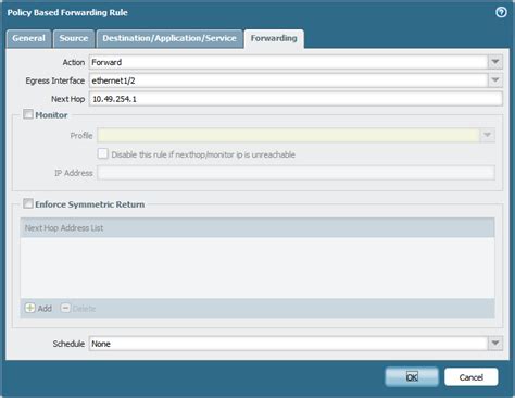 Policy Based Forwarding Pbf On A Palo Alto Firewall
