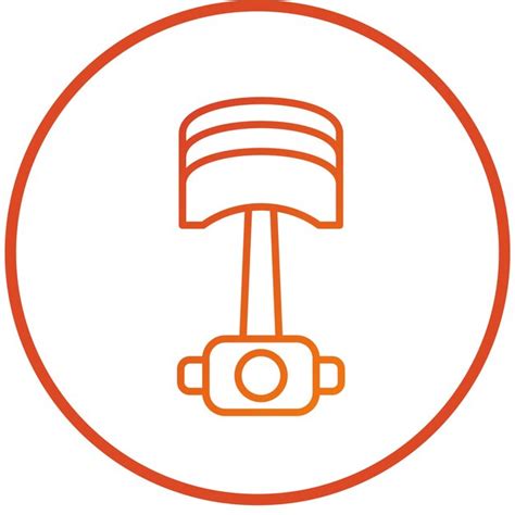 Vector Design Piston Icon Style Premium Vector