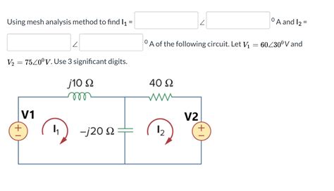 Solved Using Mesh Analysis Method To Find 11 °a And 12 A