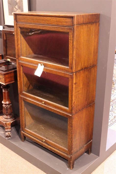 Oak Stackable Bookshelf With Glazed Doors Bookcases Furniture