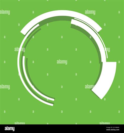 Rotating Geometric Sci Fi Gui Ui Hud Circle Circular Icon Element Stock Vector Image And Art Alamy