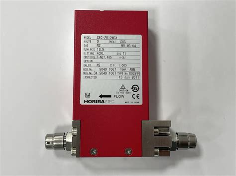 Mass Flow Controller Horiba Stec Sec Z512mgx 500 Sccm H2 Mrmg 04 Normally Open Valve Sos