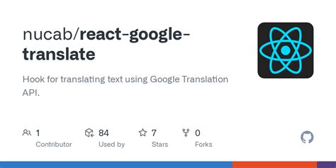 Github Nucab React Google Translate Hook For Translating Text Using Google Translation Api