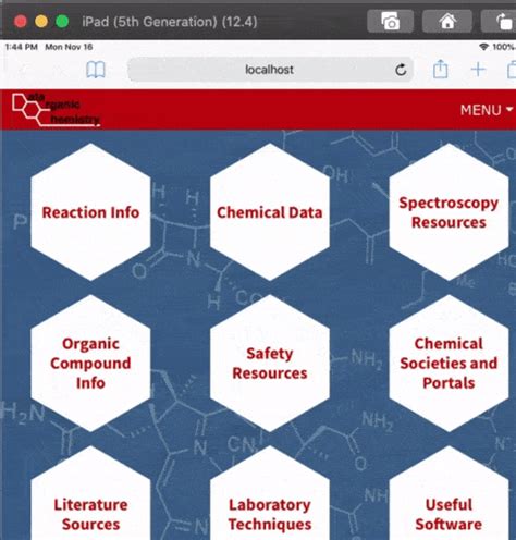 News OrganicChemistryData Incompatibility With IOS Or Safari 10 And Below