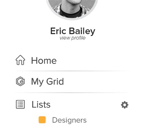 Grid App User Interface Mockups On Behance