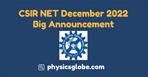 csir net exam update december 2022 and june 2023