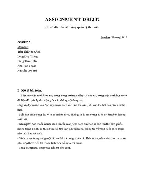 Group 3 Assignment Dbi202 Pdf