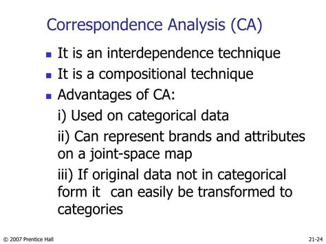 Ppt Multidimensional Scaling And Correspondence Analysis Powerpoint