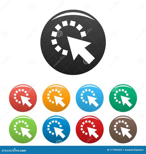 Cursor Pixel Icons Set Color Vector Stock Vector Illustration Of Connection Design 117995269