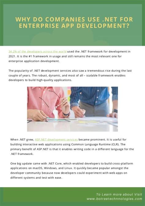 Why Do Companies Use Net For Enterprise App Development PDF Web Development Internet