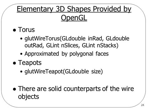 Opengl Computer Graphics Ppt Download